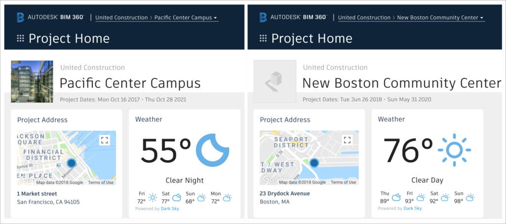 BIM 360 Project Home Update - June 29, 2018 - BIM 360 Release Notes