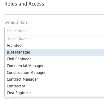 BIM 360 Admin Update - Expanded Default User Roles - BIM 360 Release Notes