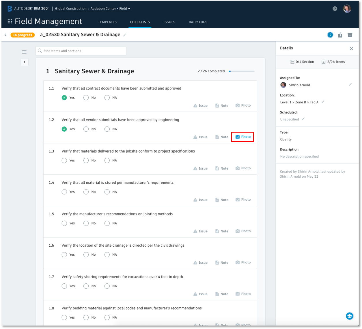 BIM 360 Field Management Update – May 22nd, 2019 - BIM 360 Release Notes