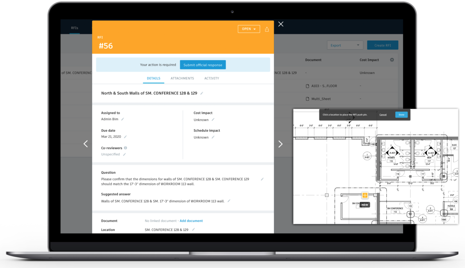 Four RFI Workflow Enhancements - March 2020 - BIM 360 Release Notes