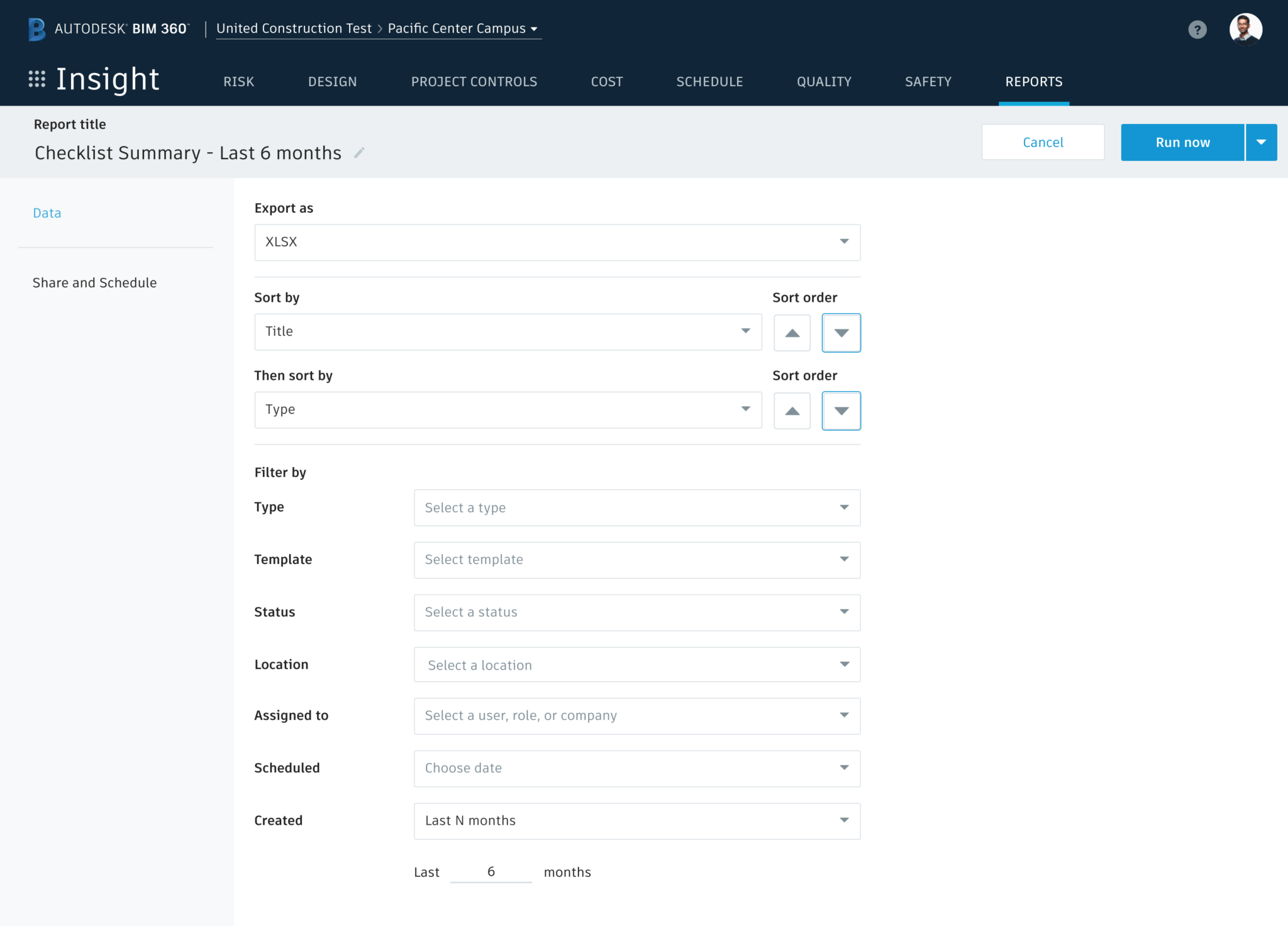BIM 360 Checklist Summary Report in Excel - BIM 360 Release Notes