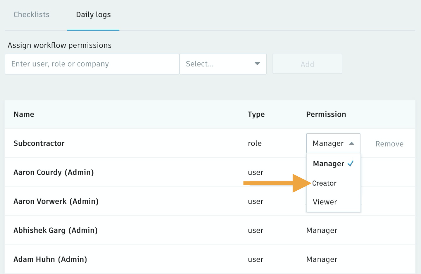 BIM 360 Daily Logs - Creator Permission - BIM 360 Release Notes