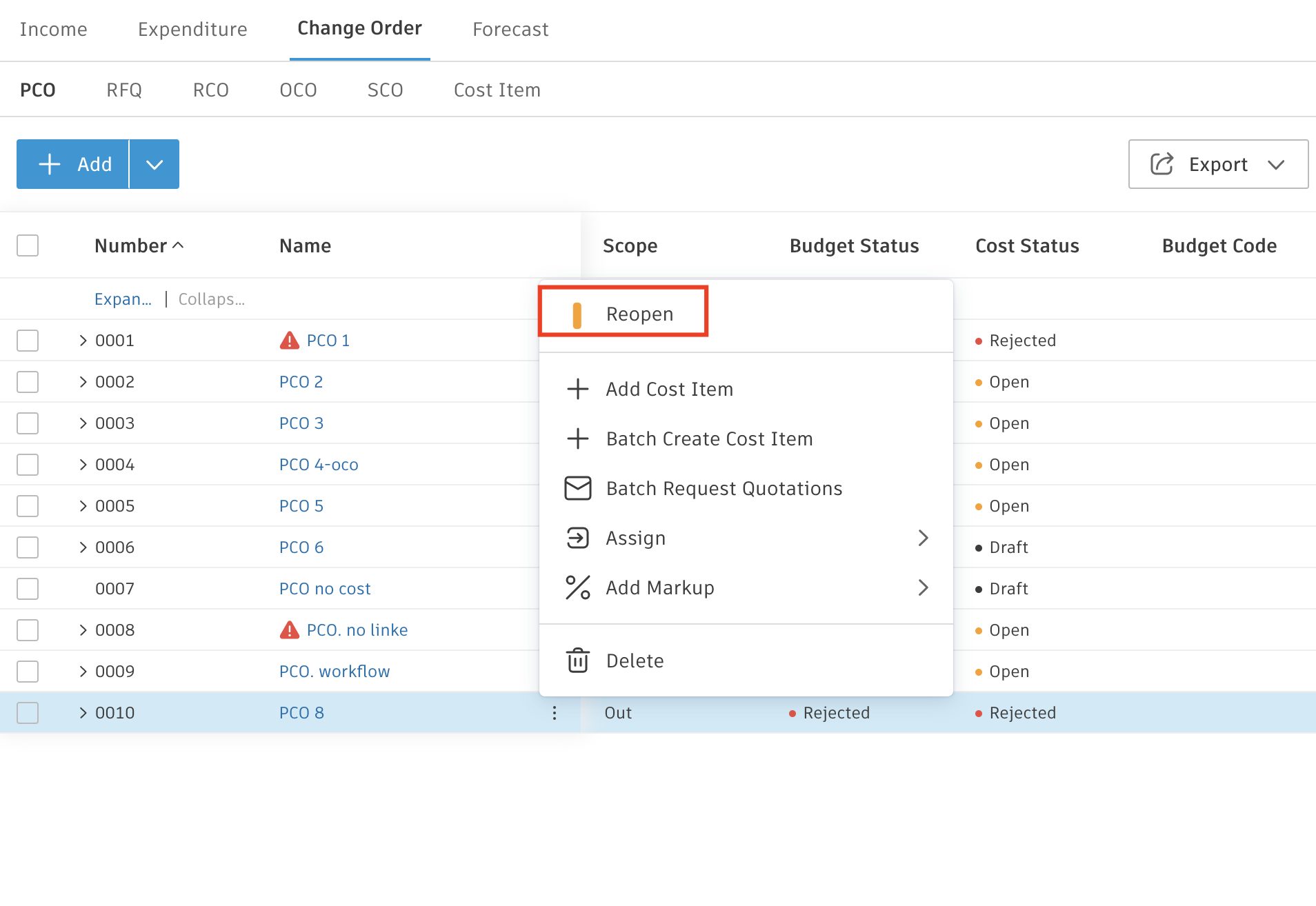 BIM 360 Cost Management Updates - July 2021 - BIM 360 Release Notes