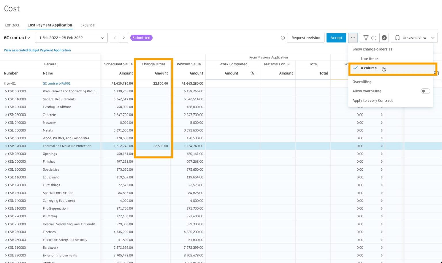 BIM 360 Cost Management Release – July 2022 - BIM 360 Release Notes