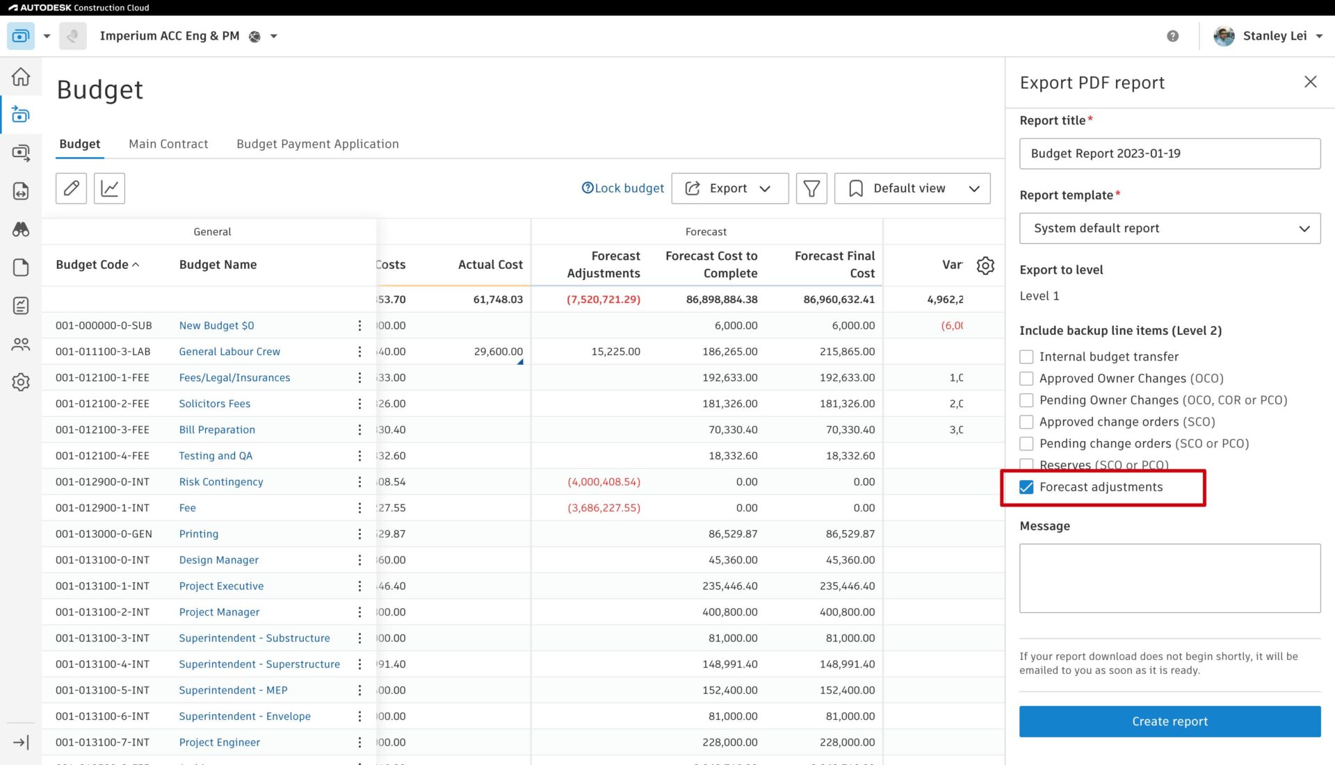 BIM 360 Cost Management - March 2023 - BIM 360 Release Notes