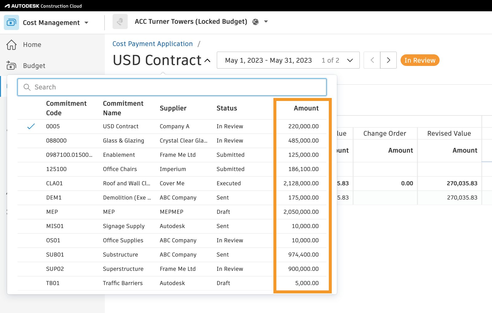BIM 360 Cost Management - July 2024 - BIM 360 Release Notes