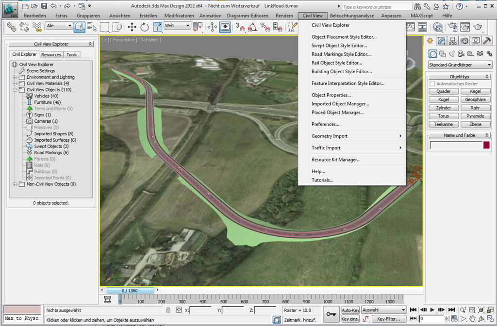 Autodesk "Civil View" Plugin zu Autodesk 3dsMax Design nachinstallieren ...
