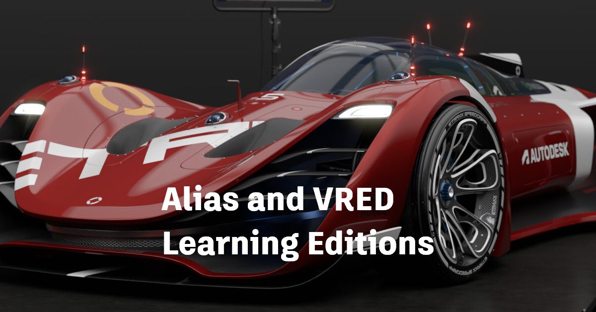 Learn Alias and VRED at home: Autodesk releases Alias and VRED Learning Editions