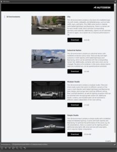 New: 3D environments via VRED library