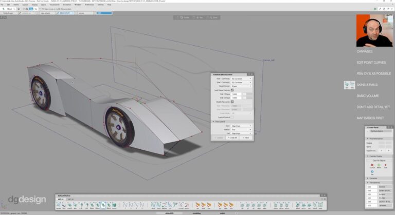 Mike Turner’s Alias 2024 series 01, episode 01: Race car sketch modeling