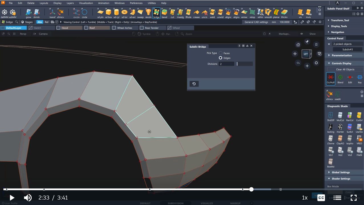 New! Alias Subdivision tutorials