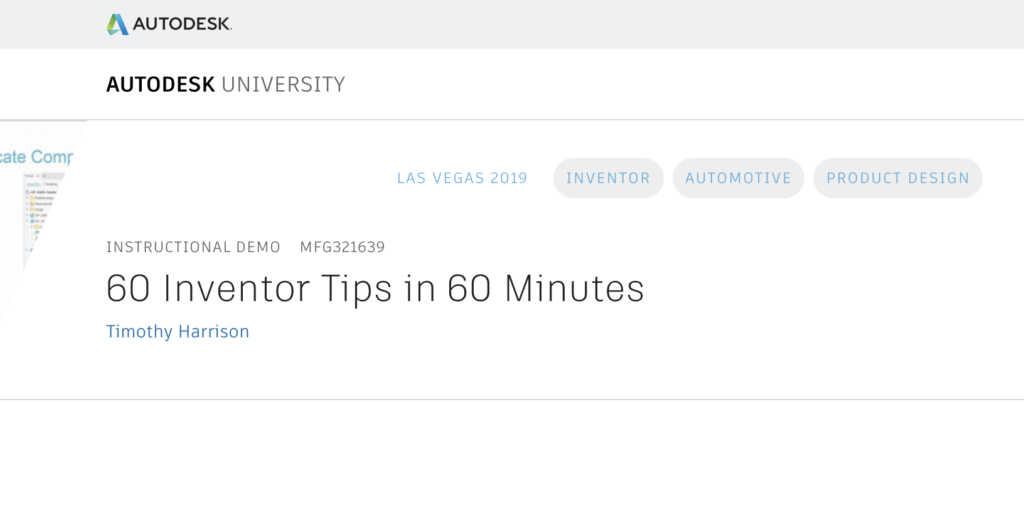 The Top Five Inventor Classes From Autodesk University Online ...