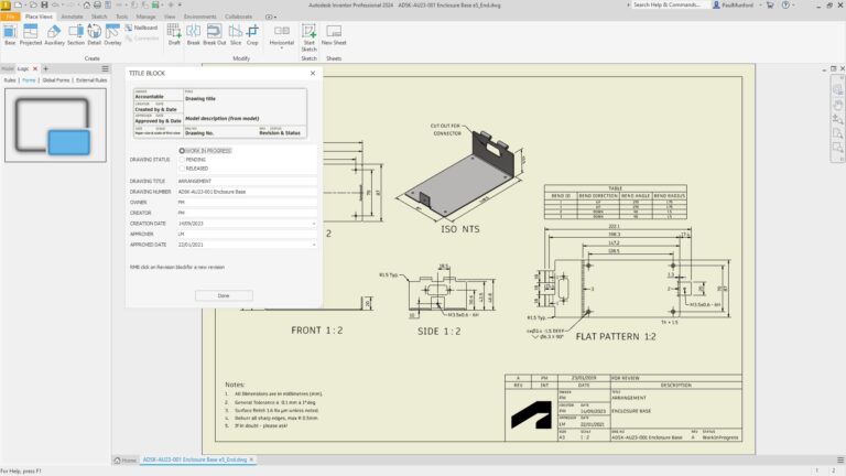 Inventor iLogic form for Title block completion - Inventor Official Blog
