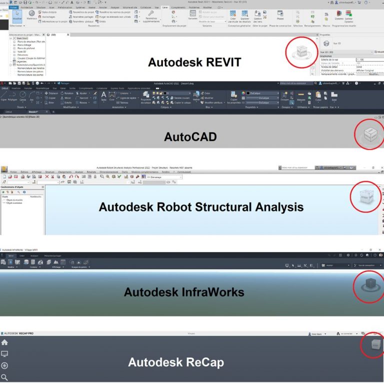 [Astuce] Solutions Cloud Autodesk – Le ViewCube – Village BIM