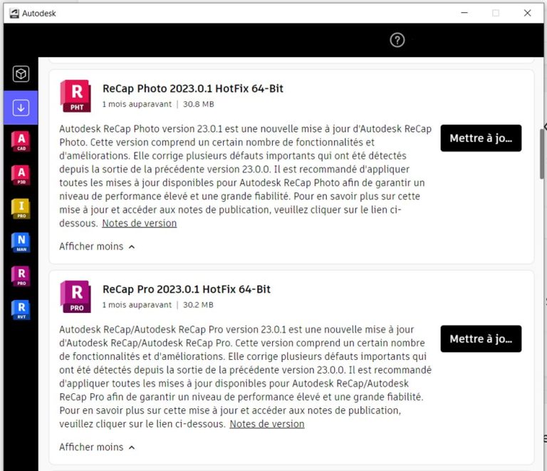 [Mise à jour] Autodesk ReCap Pro et Autodesk ReCap Photo – HotFix 64 ...