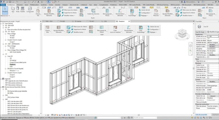 [Nouveauté] Le complément Wood Framing for Revit – Village BIM
