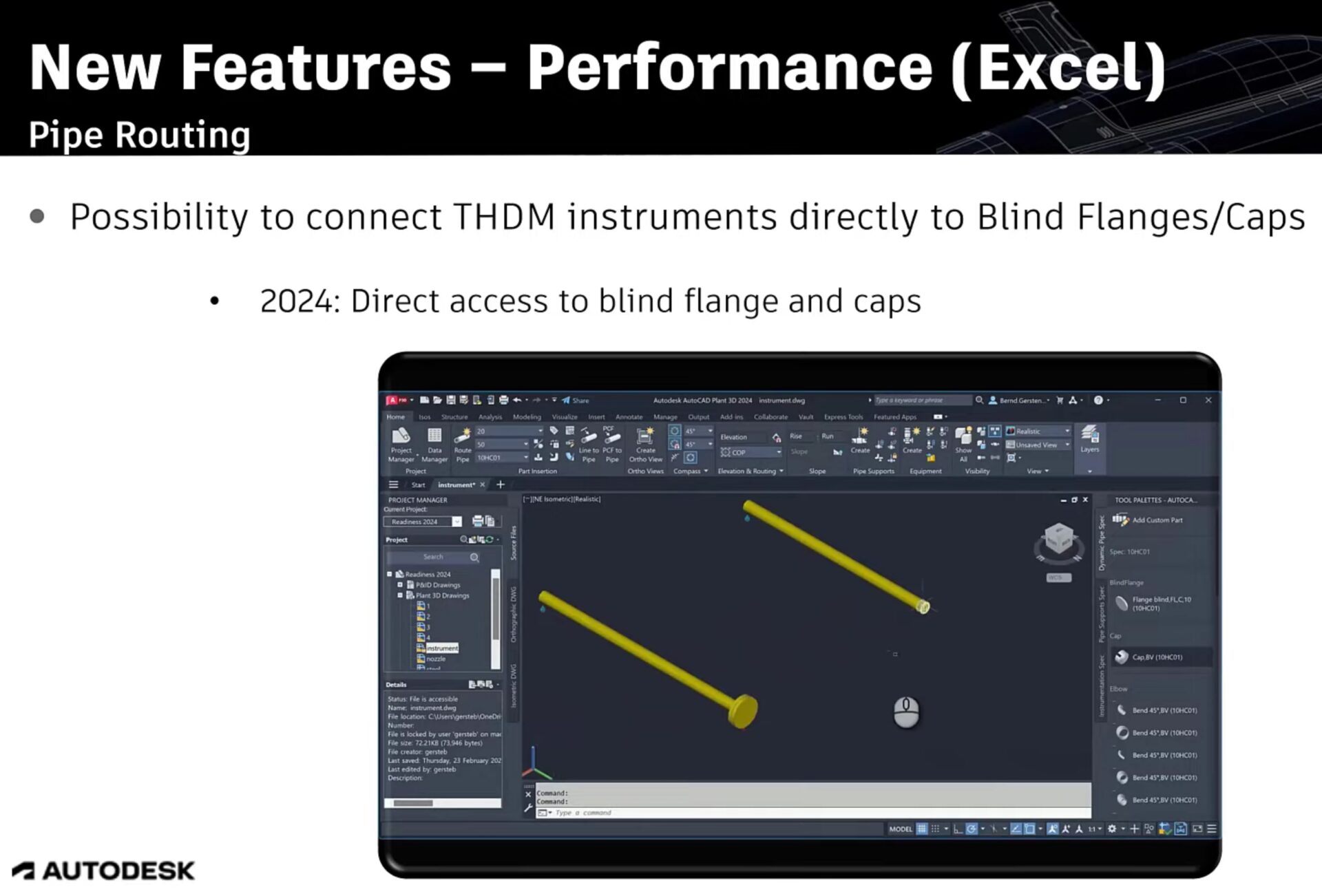 [Nouveauté] AutoCAD Plant 3D 2024 – Nouvelles fonctionnalités – Village BIM